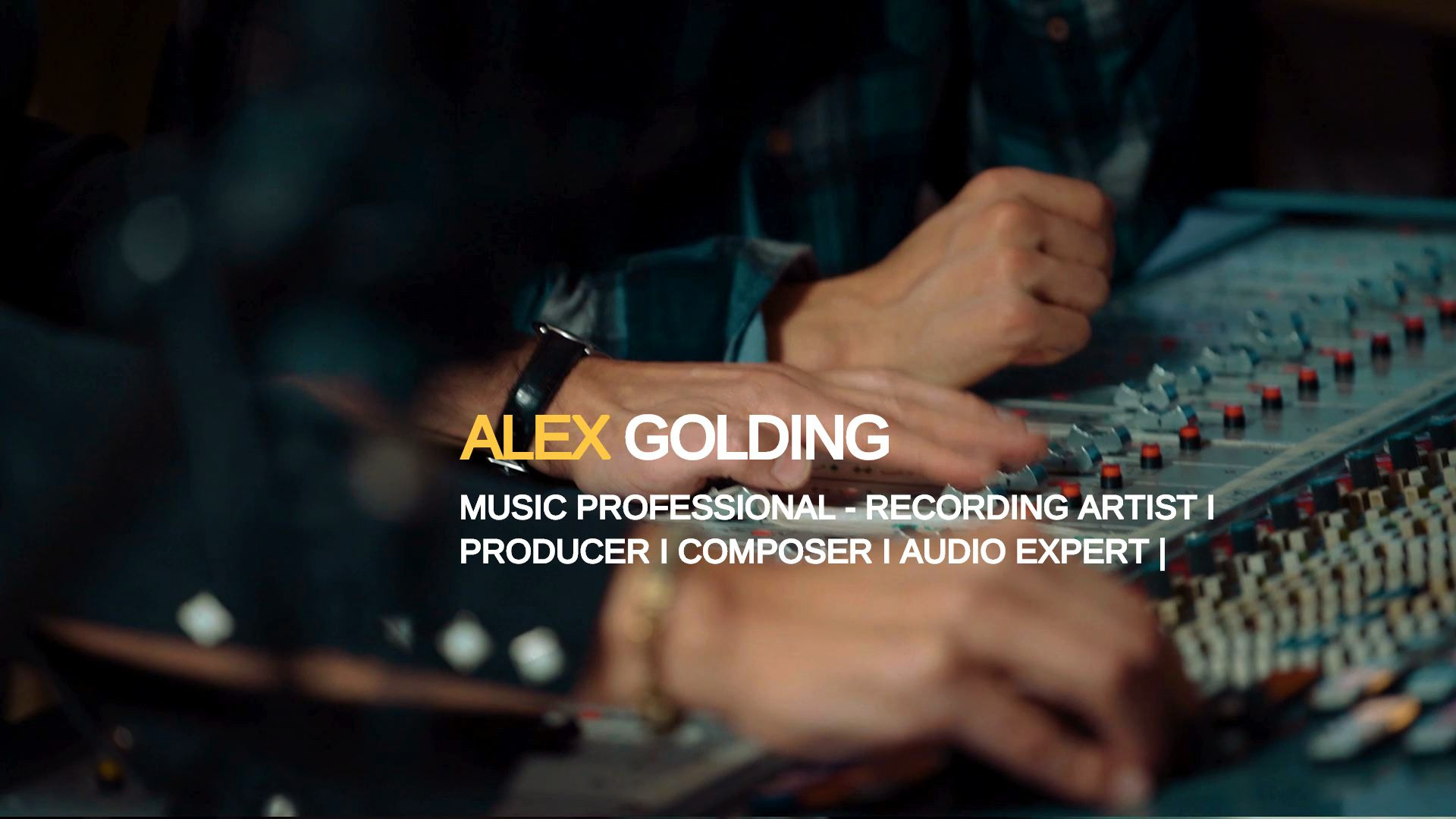 Independent Recording Artist Page - Alex Golding Music